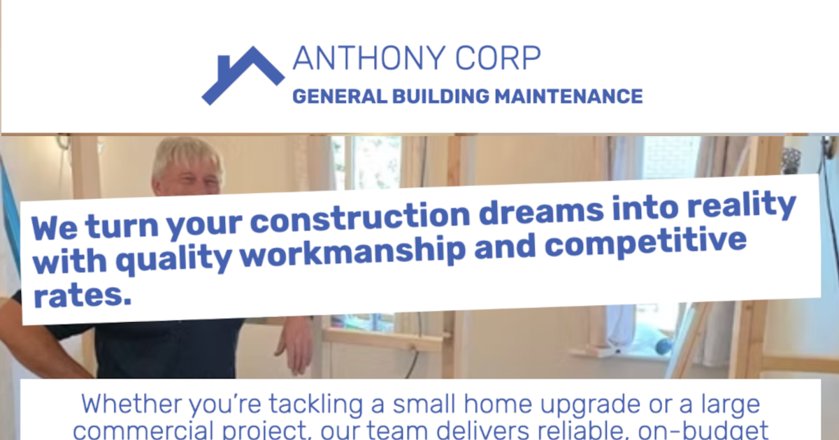 Anthony Corp General Building Maintenance – Building & Construction ...